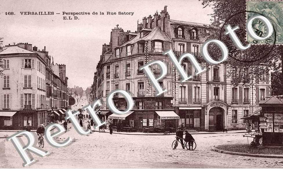 régions autrefois PERSPECTIVE DE LA RUE SATORY 78 VERSAILLES