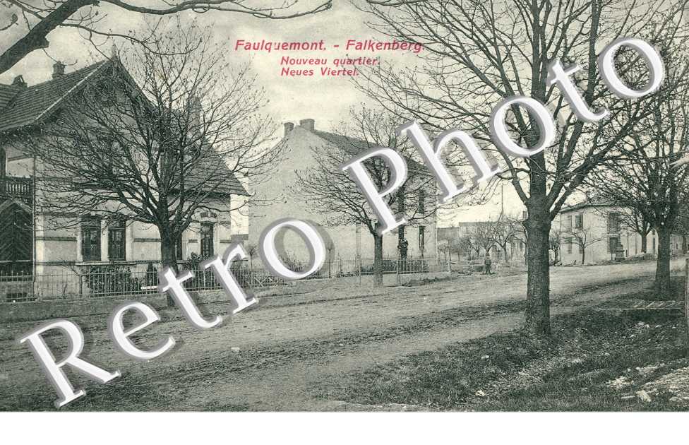 photo ancienne village Nouveau Quartier 57 FAULQUEMONT