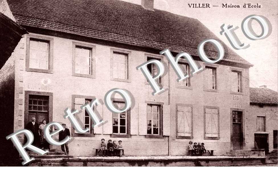 photo village 1900 maison d'ecole 57 VILLER