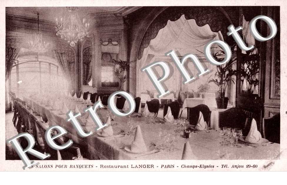 cadeau photo original personnalisé Restaurant Langer Champs Elysees 75 ...