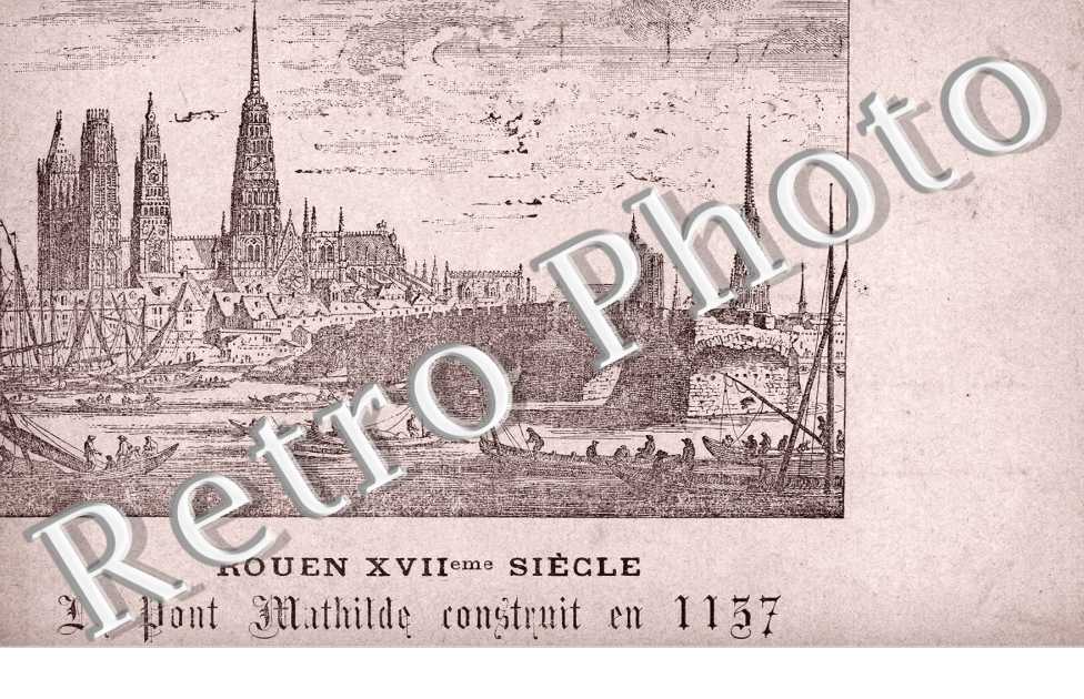 cadeau original avec photo Le pont Mathilde construit en 1157 76 ROUEN