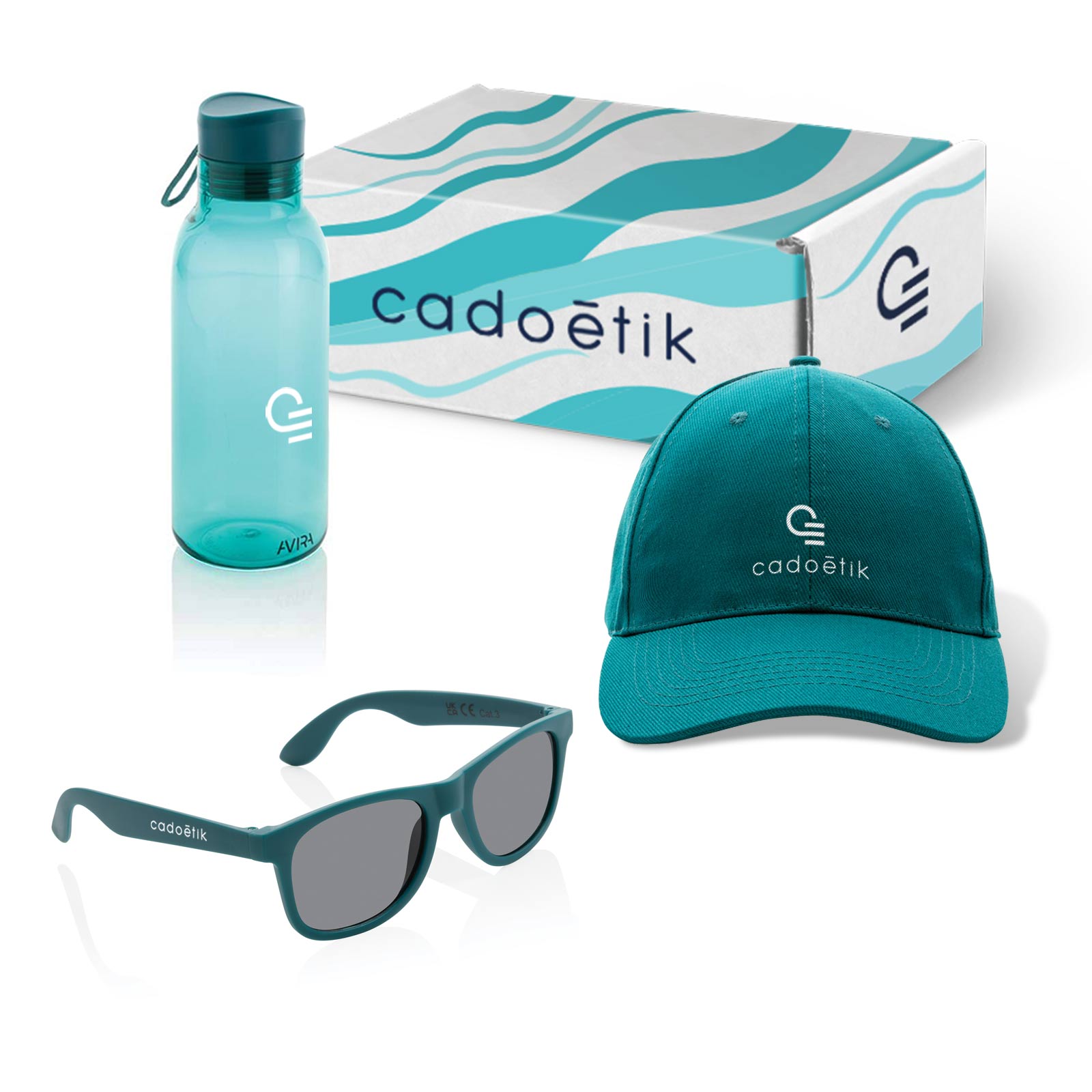 Coffret cadeau Turquoise - Coffret cadeau entreprise - Cadoétik
