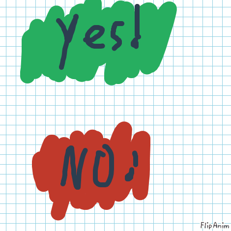 yes or no - FlipAnim