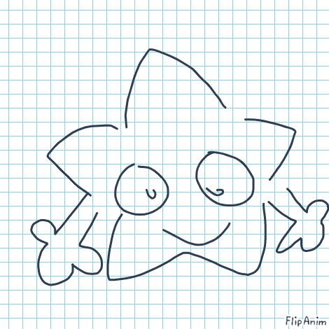 One little happy star running - FlipAnim