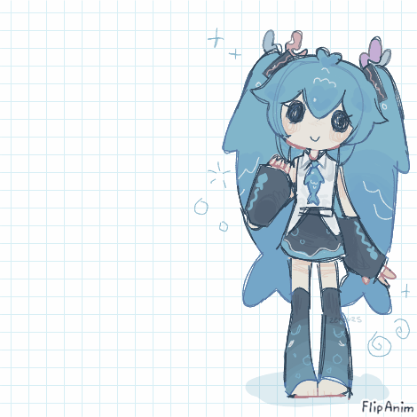 mimimikiyuumiku miku - FlipAnim