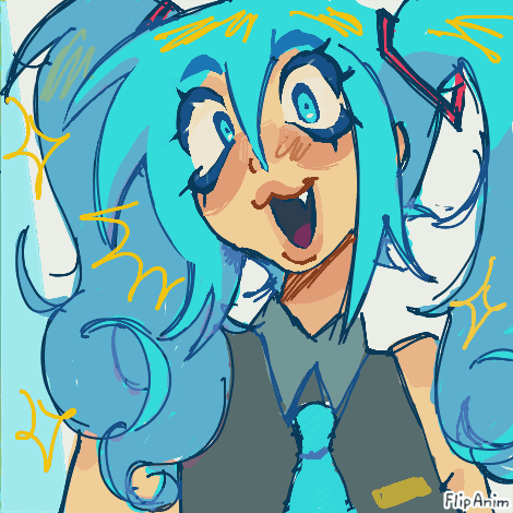 Hatsune Miku!!!!!??? - FlipAnim