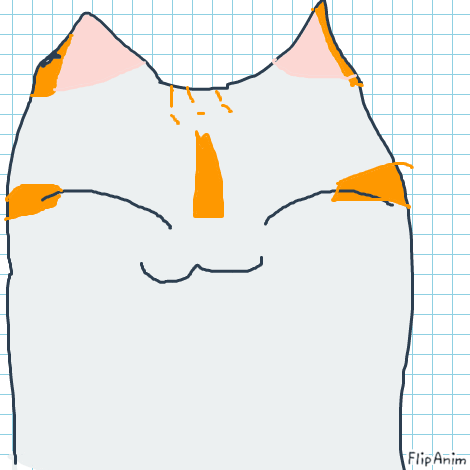 my cat as a pusheen - FlipAnim