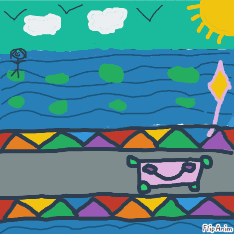 Girl Jumping on Lily Pads - FlipAnim