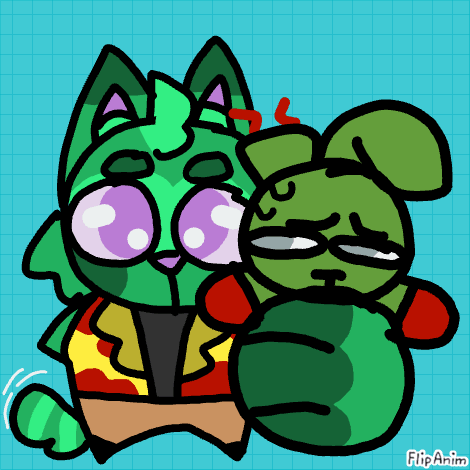 Holding the zombie rabbit - FlipAnim