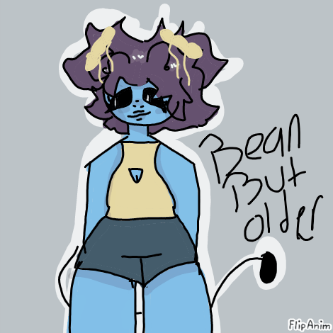 Bean but as a grown up - FlipAnim