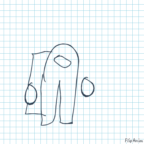 the among us that transforms - FlipAnim