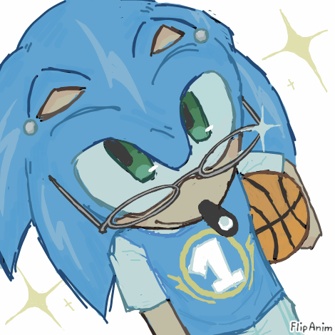 Sonic a basketball player now - FlipAnim