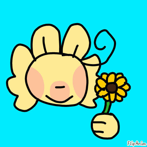 My mom got me a flower 🌼 - FlipAnim