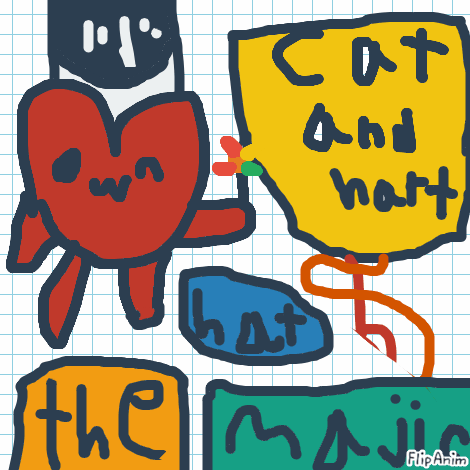 cat and hart the magic hat - FlipAnim
