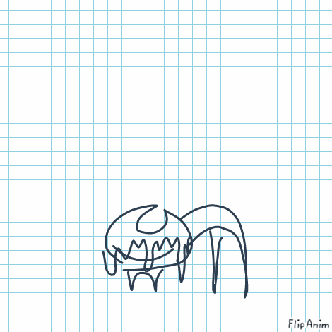 Mewhen I get up to sum creepin - FlipAnim