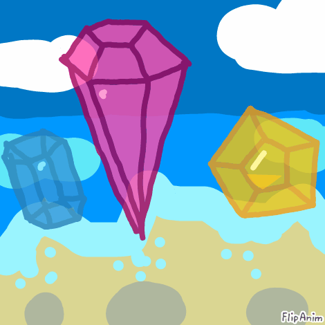 Floating Gems - FlipAnim
