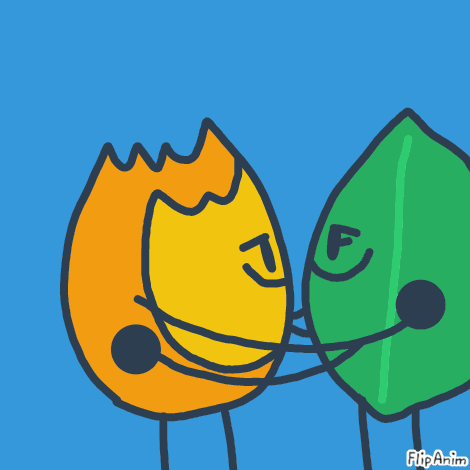 Firey and Leafy Make Out - FlipAnim
