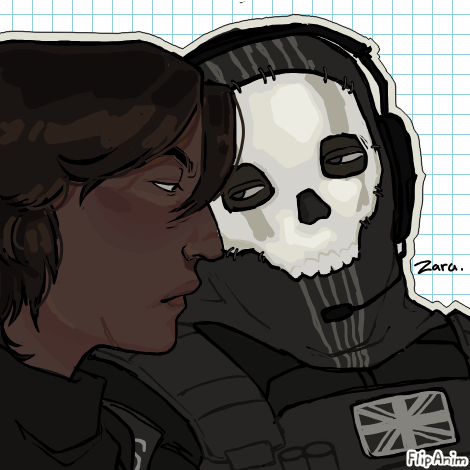 COD oc art ft. Ghost. Yup. - FlipAnim