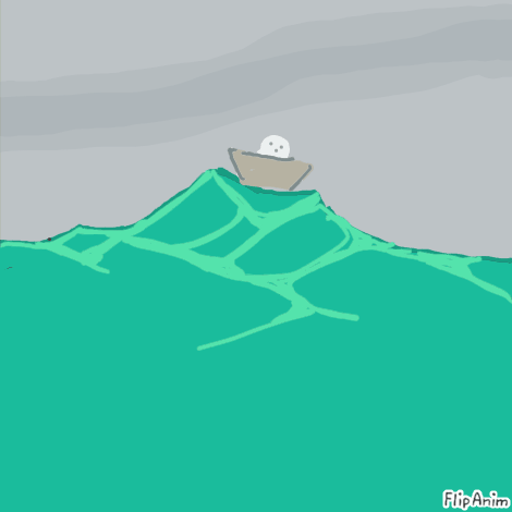littl guy lost at sea - FlipAnim