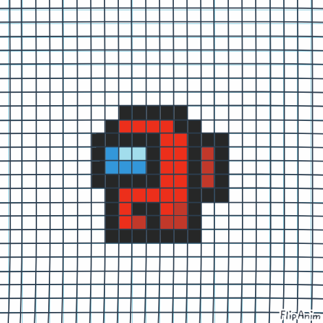 pixel art amogus. - FlipAnim