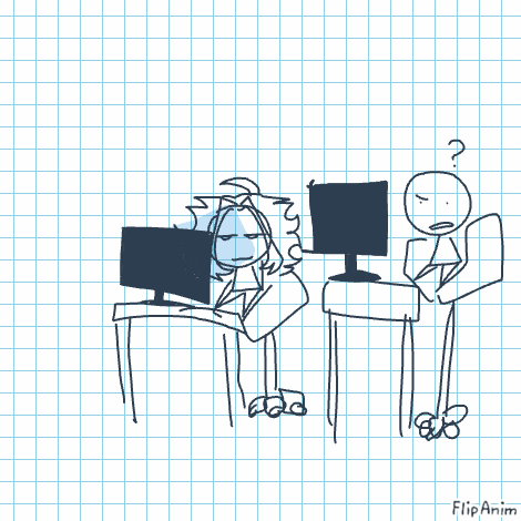 me in Photoshop class one time - FlipAnim