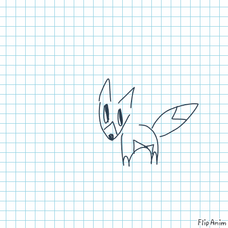 My fox i drawed this. - FlipAnim