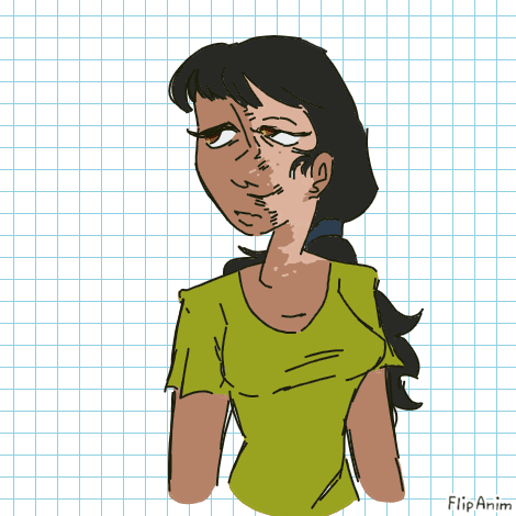 Silly lady - FlipAnim