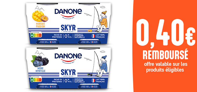 Danone Skyr aux fruits | Fidme Courses