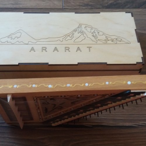 Kanon miniature, mini réplique, instrument de musique arménien, modèle ...