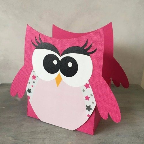 Menu sur socle hibou chouette - décoration de table baptême communion ...