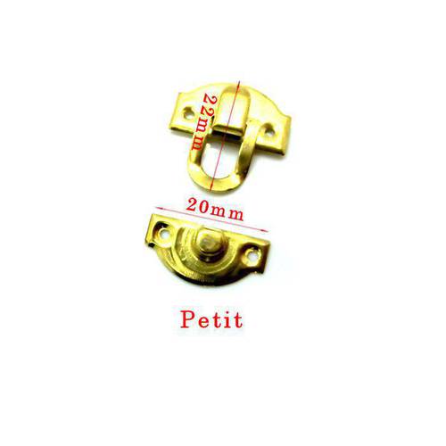 Fermeture boite doré modèle petit 22x20mm en 2 parties. unitaire. n°307 ...