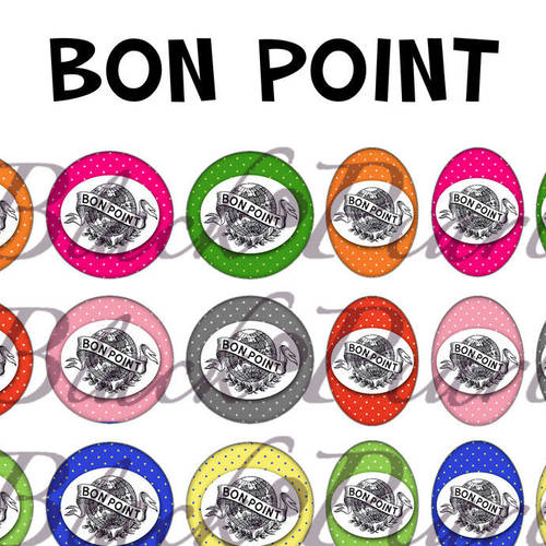 ° bon point ° - page de collage digital cabochons - 60 images - Un ...