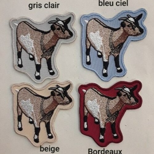 Patch , écusson, broder , thermocollant , chèvre 7 cm , chien , chevaux , coton - Un grand marché