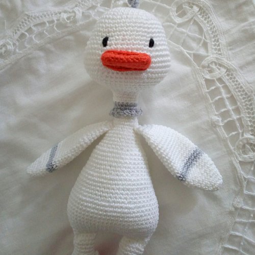 Canard doudou fait main en coton - Un grand marché