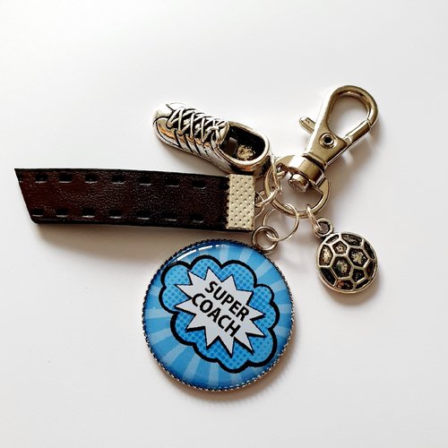 Porte-clef super coach breloque basket ballon idée cadeau fin d'année ...