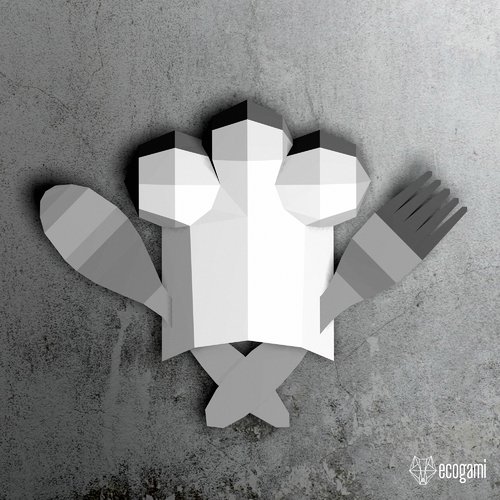 Toque de chef à assembler en papier - Un grand marché