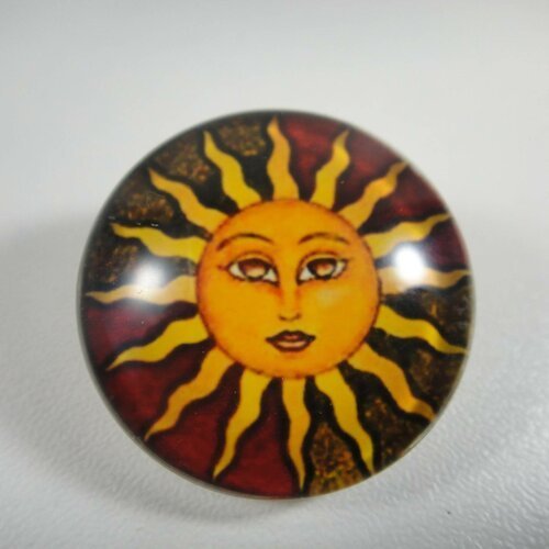 Bracelet réglable en cuir rouge brillant avec maxi bouton pression ...