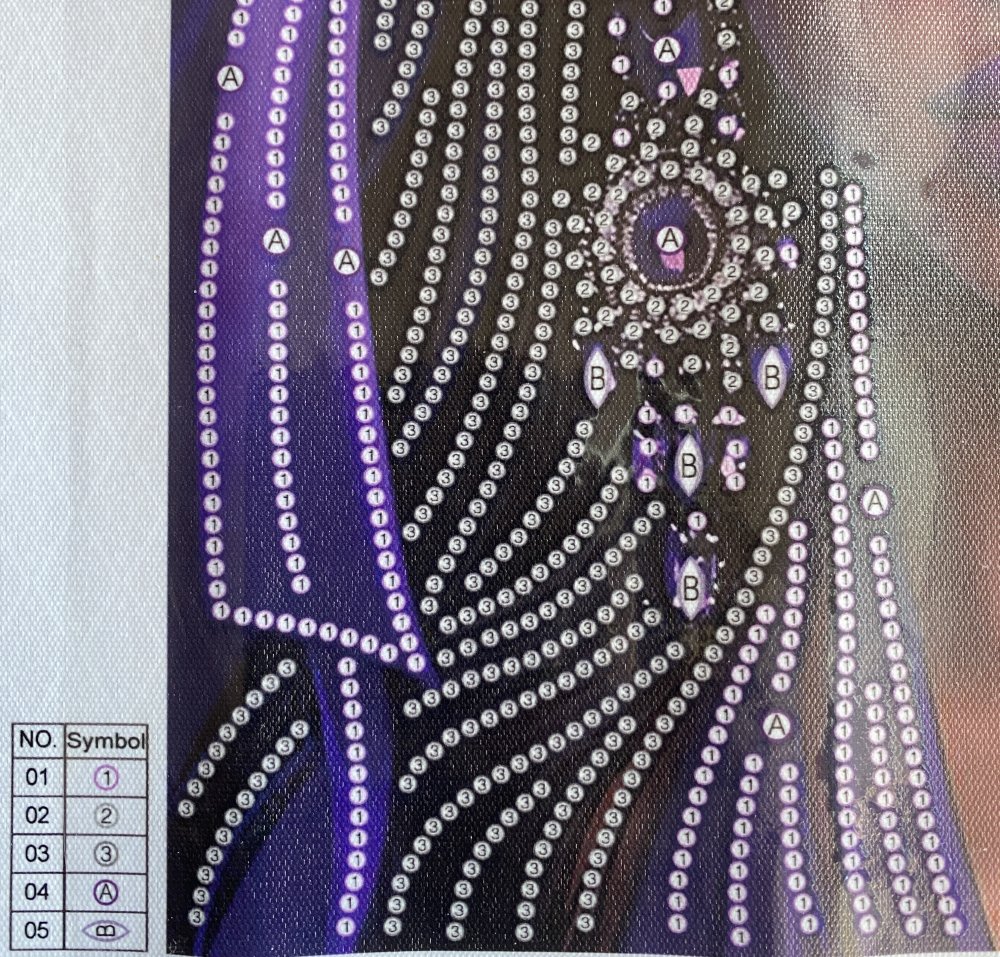 Kit diamond painting partiel, à réaliser soi-même, format 30x30 cm ...