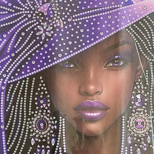 Kit diamond painting partiel, à réaliser soi-même, format 30x30 cm ...