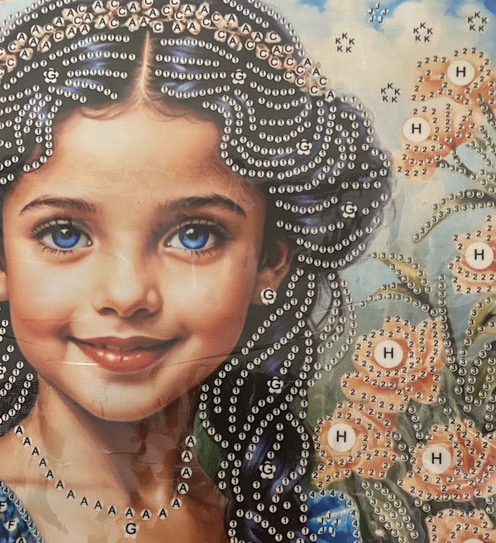 Kit diamond painting partiel, à réaliser soi-même, format 30x30 cm ...