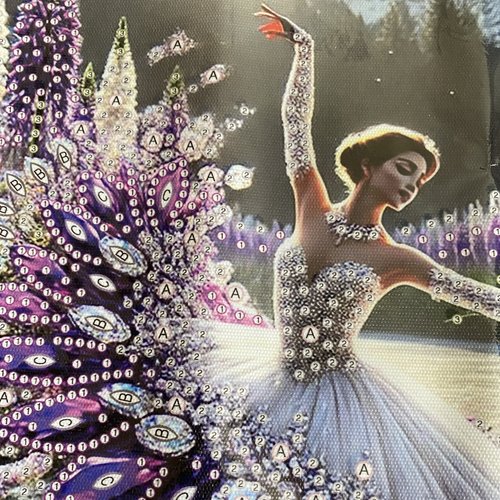 Kit diamond painting partiel à réaliser soi-même, format 30x30 cm, la ...