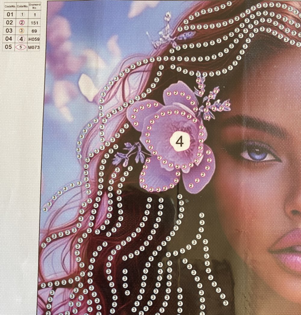 Kit diamond painting partiel à réaliser soi-même, format 30x30 cm ...