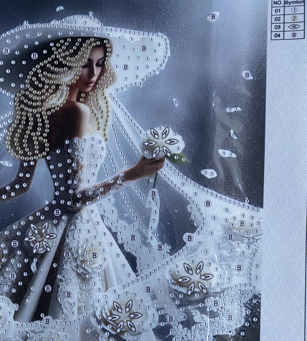 Kit diamond painting partiel à réaliser soi-même, format 30x30 cm ...