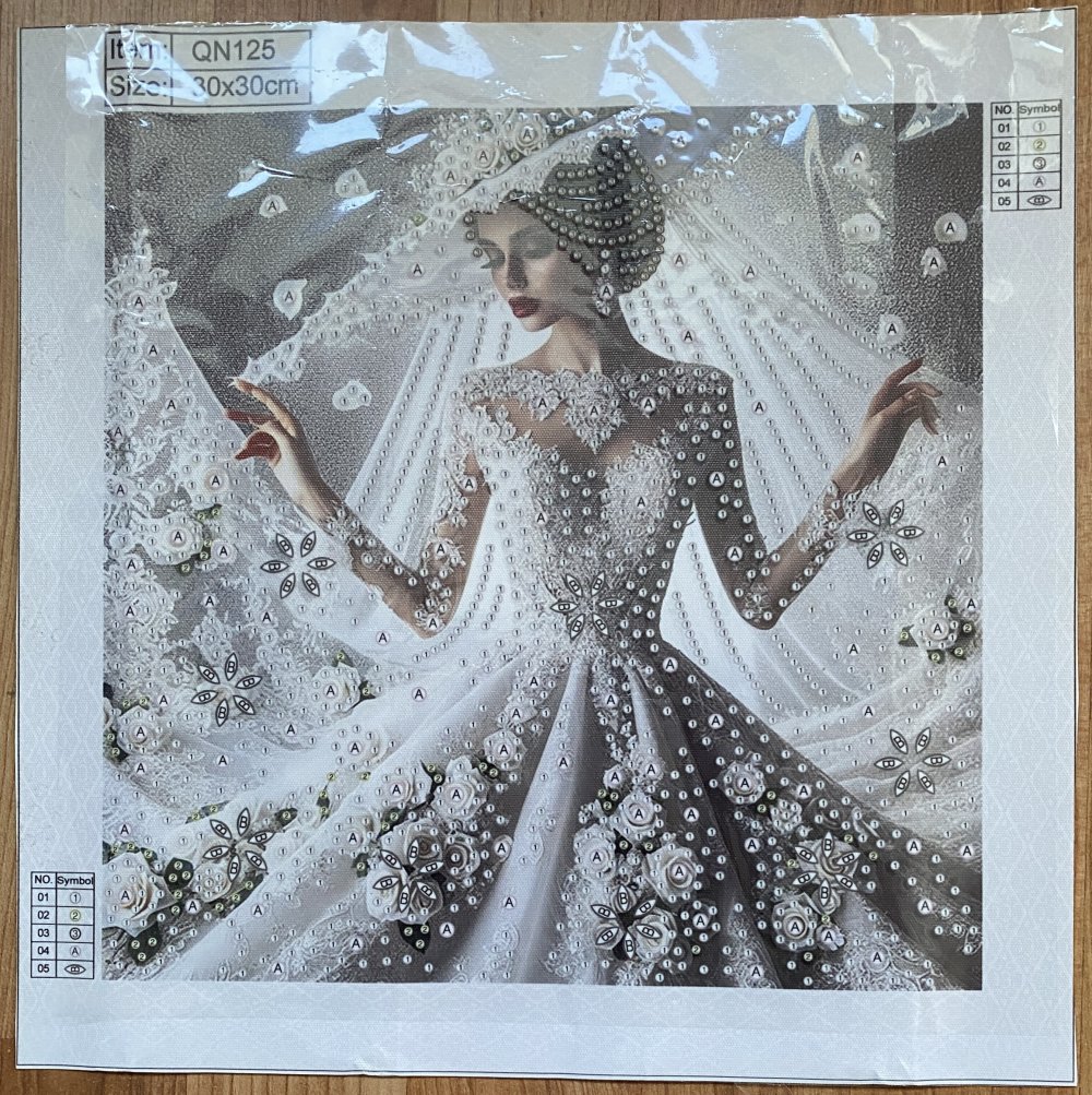 Kit diamond painting partiel à réaliser soi-même, format 30x30 cm ...