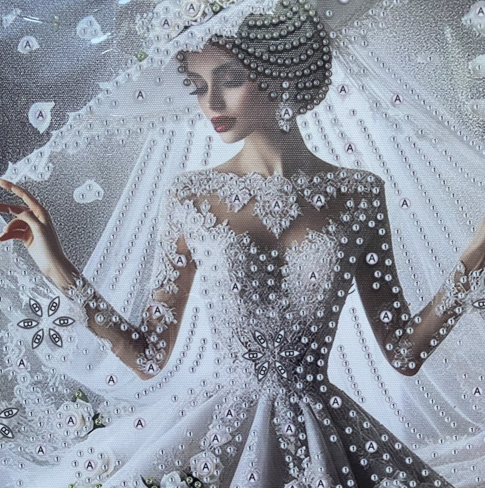 Kit diamond painting partiel à réaliser soi-même, format 30x30 cm ...