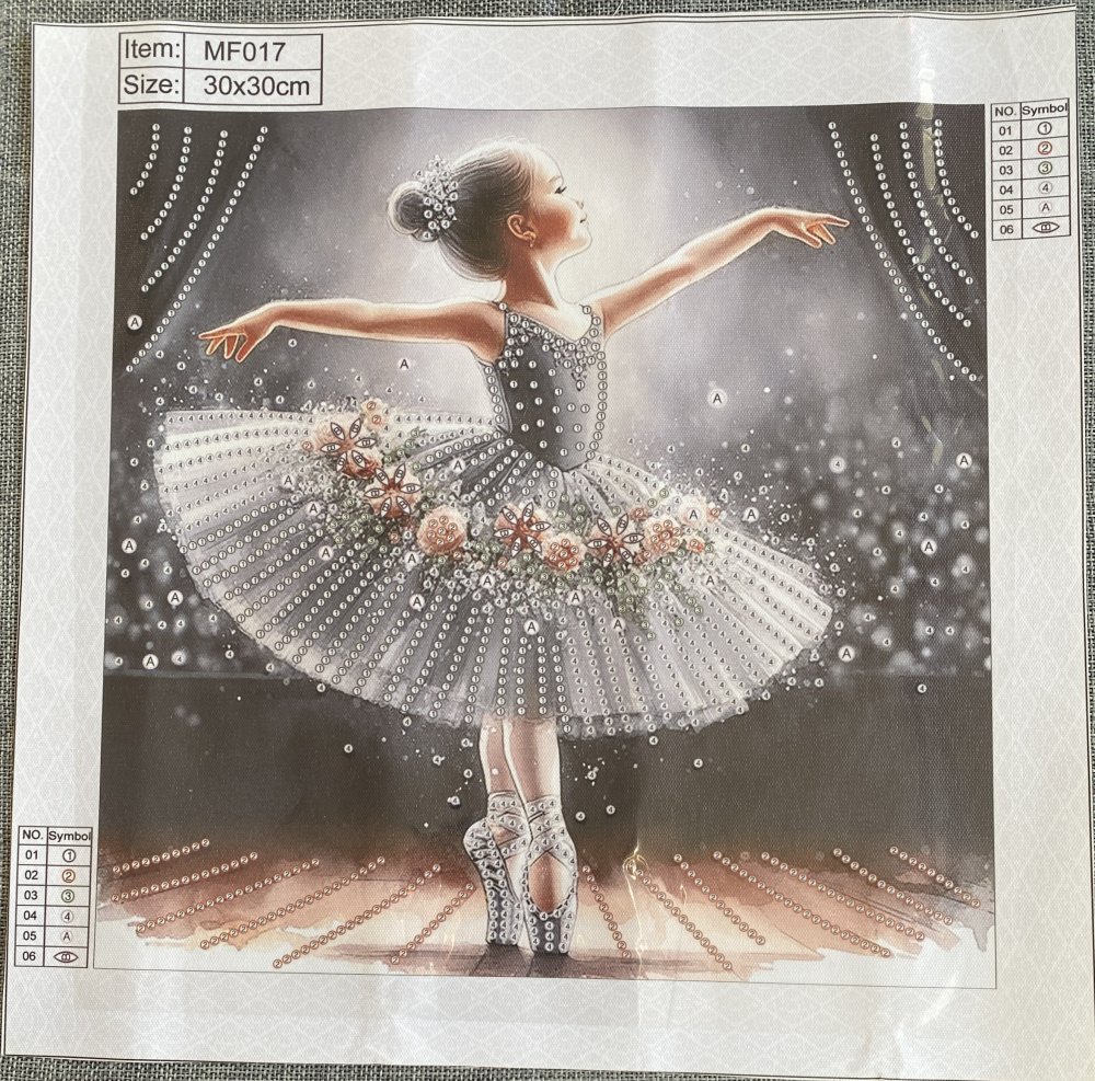 Kit diamond painting partiel à réaliser soi-même, format 30x30 cm ...