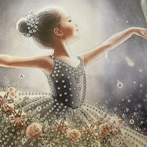 Kit diamond painting partiel à réaliser soi-même, format 30x30 cm ...