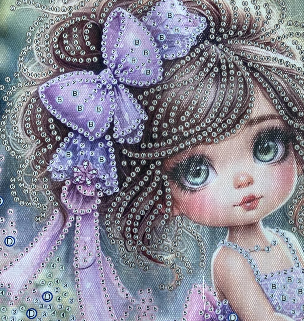 Kit diamond painting partiel à réaliser soi-même, format 30x30 cm, bébé ...