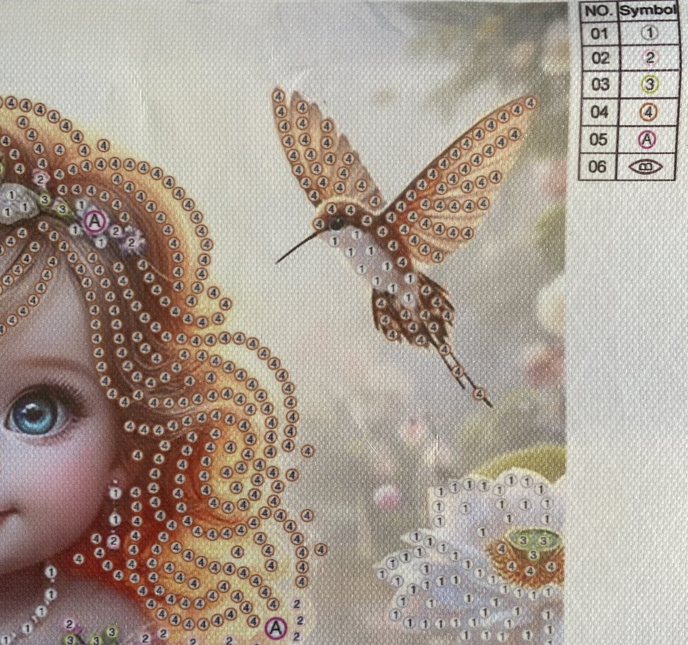 Kit diamond painting partiel à réaliser soi-même, format 30x30 cm, bébé ...