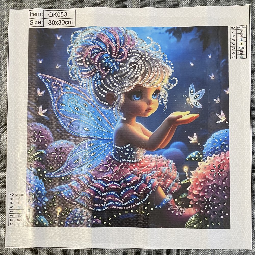 Kit diamond painting partiel à réaliser soi-même, format 30x30 cm ...